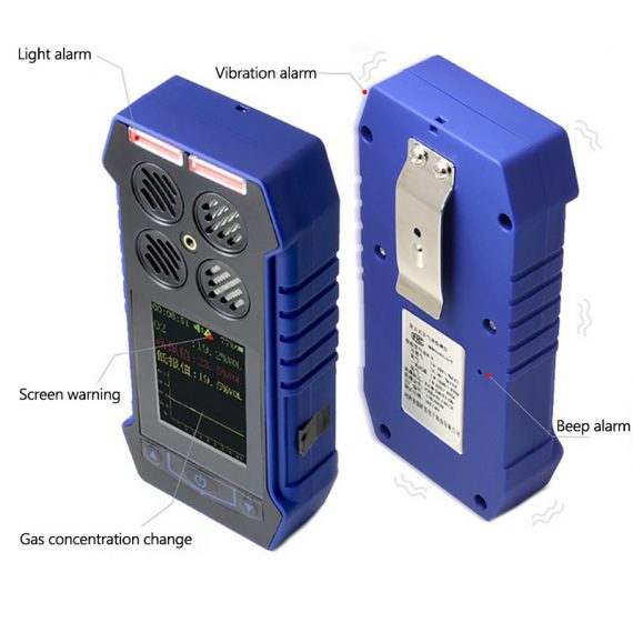 Multi Gas Detector Data Logger (CO, H2S, O2, Combustible Gas ...