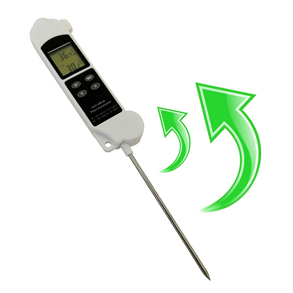 Infrared and Contact Probe Digital Food Thermometer (2 in1 ...